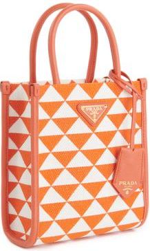 Prada Mini sac Symbole en tissu brod&eacute;