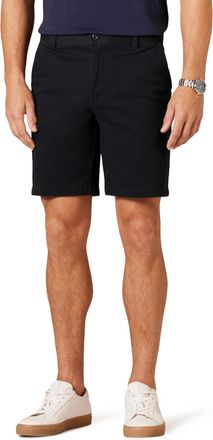 Amazon Essentials Herren 23 cm Lange Stretch-Chinohose mit schmaler Passform, Schwarz, 38W