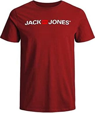 Jack & Jones T-Shirt avec Logo Jjecorp pour Homme - Rouge - X-Large