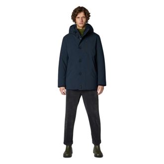 Save The Duck Blaue und gr&uuml;ne Parkas - - Coats - Herren - Blau - XL