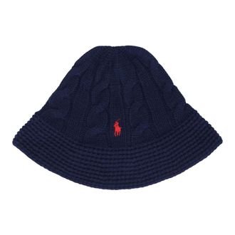 Polo Ralph Lauren Femme, Accessoires, Bleu, Taille: ONE Size Cable knit beanie