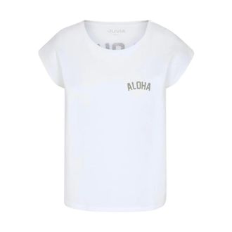 Juvia Femme, Tops, Blanc, Taille: 38 FR Aloha T-Shirt
