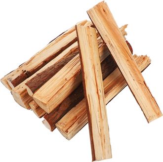 BESPORTBLE Künstliche Kaminholzscheite aus Echtem Spaltholz 10 Stück Naturbelassen Rustikale Holzdeko für Gemütliche Innendekoration und Warme Lagerfeuer Atmosph