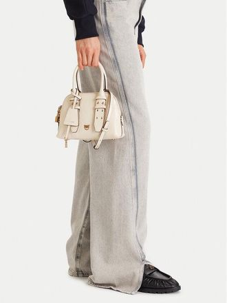 Pinko Handtasche Bowling Bag Zip Mini AI 25-26 PLTT 105333 A0QO &Eacute;cru