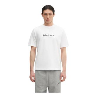 Palm Angels Classic Logo Slim T-Shirt - - Tops - Herren - Wei&szlig; - S