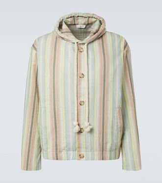 Commas Veste &agrave; capuche en chanvre et coton