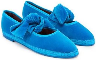 Flabelus Ballerines velours en coton m&eacute;lang&eacute;