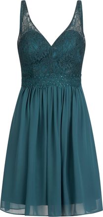 Apart Fashion Damen L ssiges Abendkleid, Petrolblau, M EU