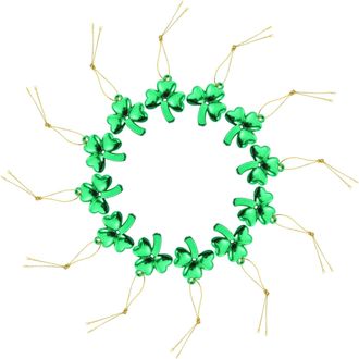 Pretyzoom 12 Stück Anhänger Zum St Patricks Day Kleeblatt Dekoration Zum Aufhängen Kleeblatt Kugel Irische Party Kleeblatt Aufhänger Kleeblatt Dekoration Kleebl