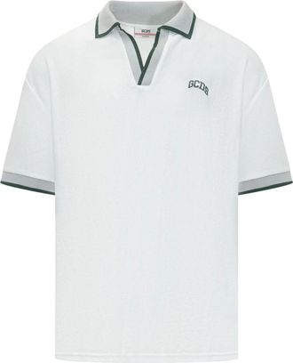 GCDS Gcds, Homme, Tops, Blanc, Taille: XL Polo Chemises