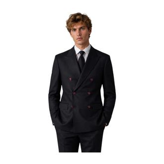 Dolce & Gabbana Homme, Costumes, Bleu, Taille: M Veste Crois&eacute;e Martini