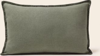 Madura Housse De Coussin Nino Gris kaki et feston - VERT