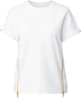 Elisabetta Franchi Femme, Tops, Blanc, Taille: 40 FR T-Chemises