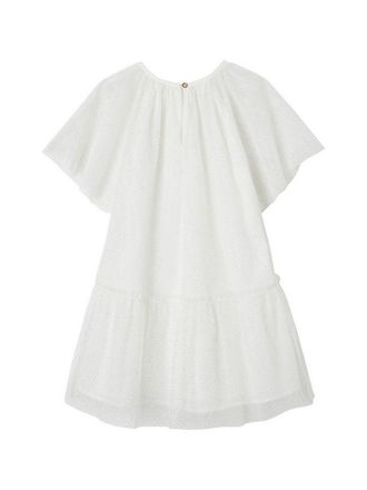 Vertbaudet Minikleid M&auml;dchen Festkleid mit Schmetterlings&auml;rmeln
