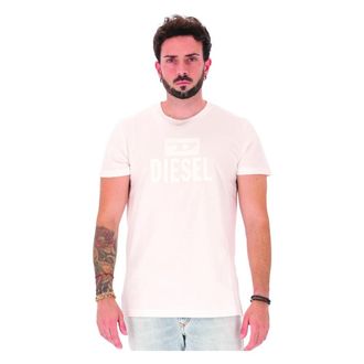 Diesel T-Diego Ton-in-Ton T-Shirt - - Tops - Herren - Wei&szlig; - S
