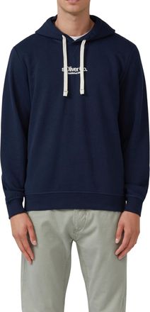 s.Oliver Kapuzenpullover aus Baumwollmix mit Logo-Print