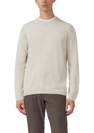 s.Oliver Fein gestreifter Pullover mit Crew Neck und abgesetzten B&uuml;ndchen