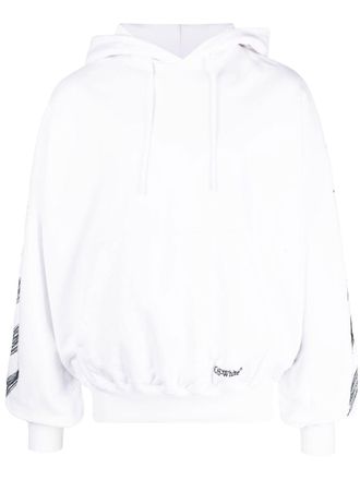 Off-white hoodie &agrave; imprim&eacute; Diag Scribble - Blanc