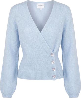 Americandreams Americandreams, Femme, Pulls, Bleu, Taille: 38 FR Mariya Wrap Cardigan