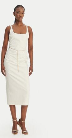 HUGO BOSS Coctailkleid Kankeni 50558191 &Eacute;cru Slim Fit