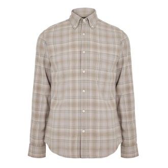 HUGO BOSS Rickert Hemd f&uuml;r Herren, Button-Down-Kragen, Lang&auml;rmlig (Grau)