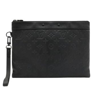 Louis Vuitton Pre-owned Monogram Shadow Clutch Bag - - Pre-owned - Herren - Schwarzk - ONE SIZE