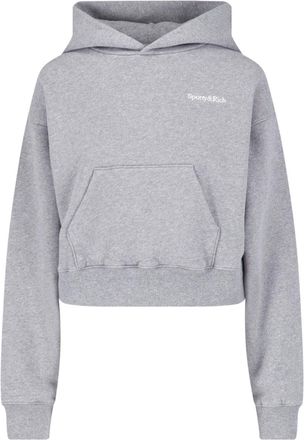 Sporty & Rich Hooded Sweatshirt With Logo