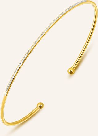 Leaf Armreif Circle Aus 18 Karat Gelbgold Mit Diamanten gold