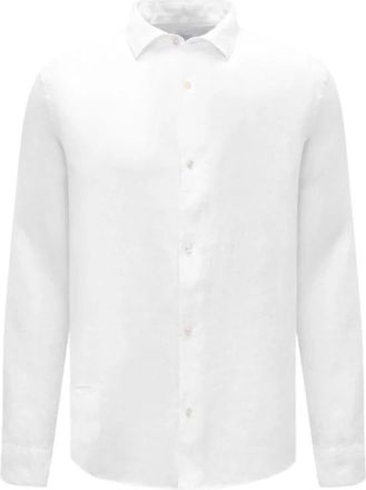 04651/ Homme, Chemises, Blanc, Taille: XL Linen Shirt