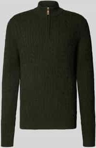 Fynch-Hatton Slim Fit Strickpullover aus Baumwoll-Woll-Mix