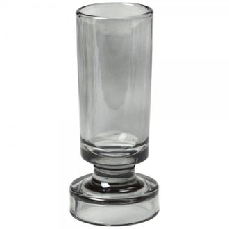 Broste Copenhagen Petra Vase, Glas, grau, 14cm