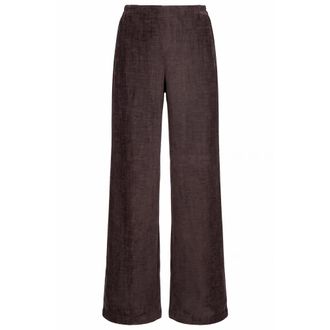 Ni&ugrave; Niu, Femme, Pantalons, Brun, Taille: 36 FR Pantalon large