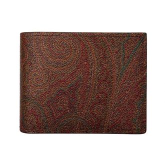 Etro Ledergeldb&ouml;rse mit Pegaso - - Accessories - Herren - Braun - ONE SIZE