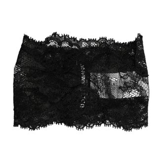 Dolce & Gabbana Femme, Sous-v&ecirc;tements, Noir, Taille: 38 FR Haut Bustier Bandeau en Dentelle