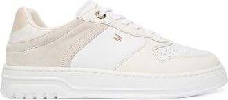 Tommy Hilfiger Sneakers Tommy Hilfiger Th Sporty Cupsole Tumbled Ltr FW0FW09024 &Eacute;cru