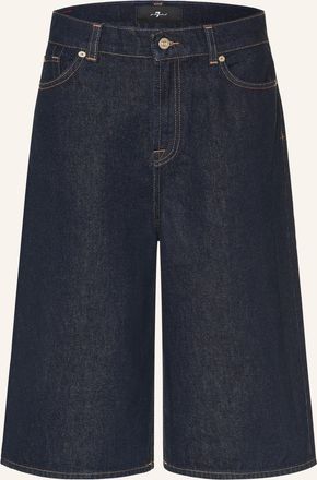 7 For All Mankind Jeans-Bermudas Culotte blau