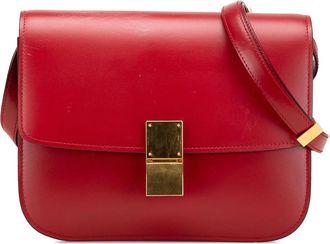 Celine Hobo Bags - Medium Calfskin Classic Box - Gr. unisize - in Rot - für Damen
