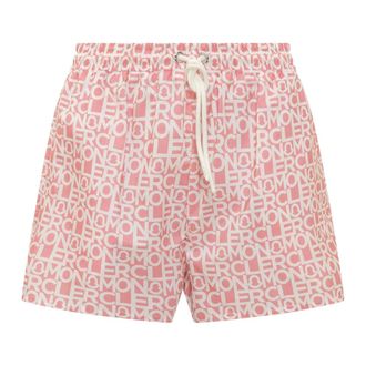 Moncler Femme, Shorts, Rose, Taille: 36 FR Basic Logo Shorts