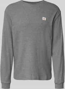 Calvin Klein Jeans Slim Fit Longsleeve mit Logo-Patch Modell Waffle