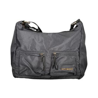 Laura Biagiotti Polyester Handtasche mit strukturierter Optik und verstellbarem Riemen - - Bags - Damen - Schwarzk - ONE SIZE