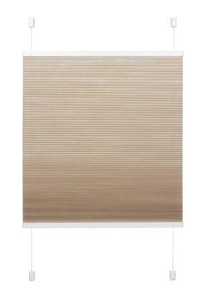 Gardinia EASYFIX Wabenplissee mit 2 Bedienschienen beige 100 x 130 cm