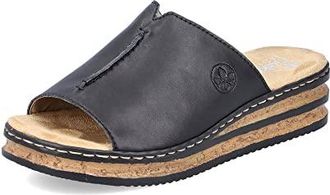 Rieker Mules pour femme 629M9, pantoufles pour femme, Noir 00., 41 EU Étroit