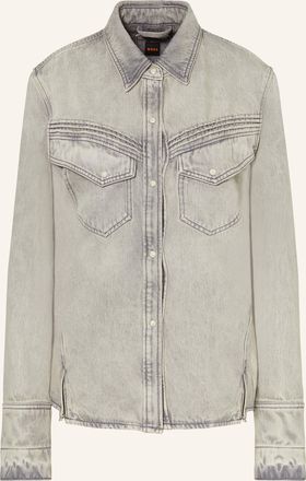 HUGO BOSS Jeansjacke grau