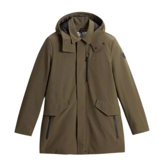 Woolrich Homme, Manteaux, Vert, Taille: S Barrow Mac Soft Shell Coat