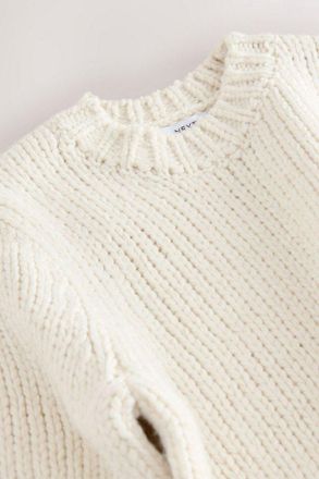 Next Kurzarmpullover Twist-Strick T-Shirt mit halblangen &Auml;rmeln (1-tlg)
