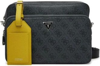 Guess Homme, Sacs, Noir, Taille: ONE Size Milano 4G Logo Crossbody