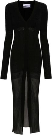 The Attico Femme, Robes, Noir, Taille: 44 FR Degrade Midi Dress