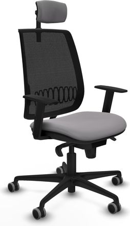 Piqueras y Crespo B&uuml;rostuhl Alares mit 1D-Armlehnen, h&ouml;henverstellbare Lendenwirbelst&uuml;tze und h&ouml;henverstellbares Kopfteil und Neigungsverstellung, ausgestattet mit 5 Po