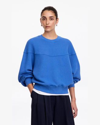 Arket Sweatshirt Aus Baumwolle -Blau