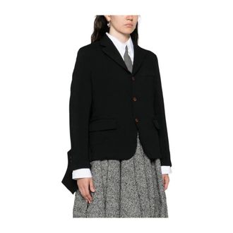 Comme Des Gar&ccedil;ons Femme, Vestes, Noir, Taille: 36 FR Blazer Crois&eacute;